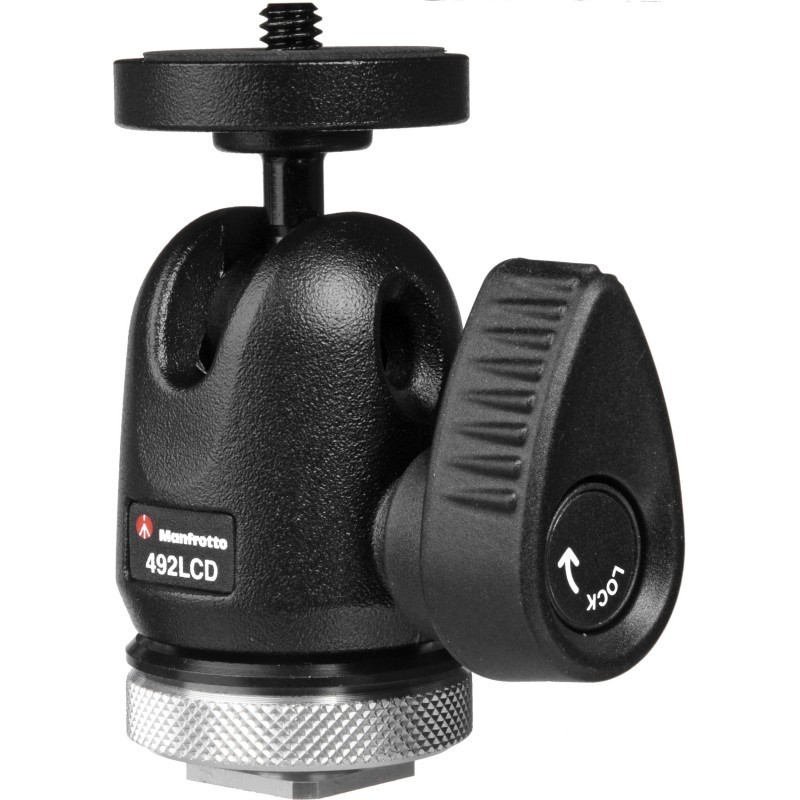 Manfrotto ball head 492LCD Micro - Shoe mount adapters - Photopoint
