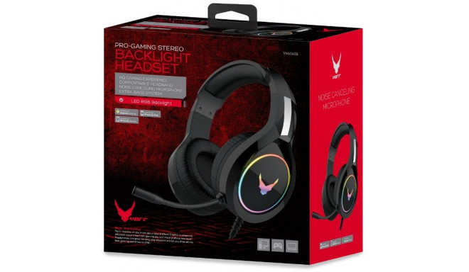 Omega headset Varr VH6060, black - Headphones - Photopoint