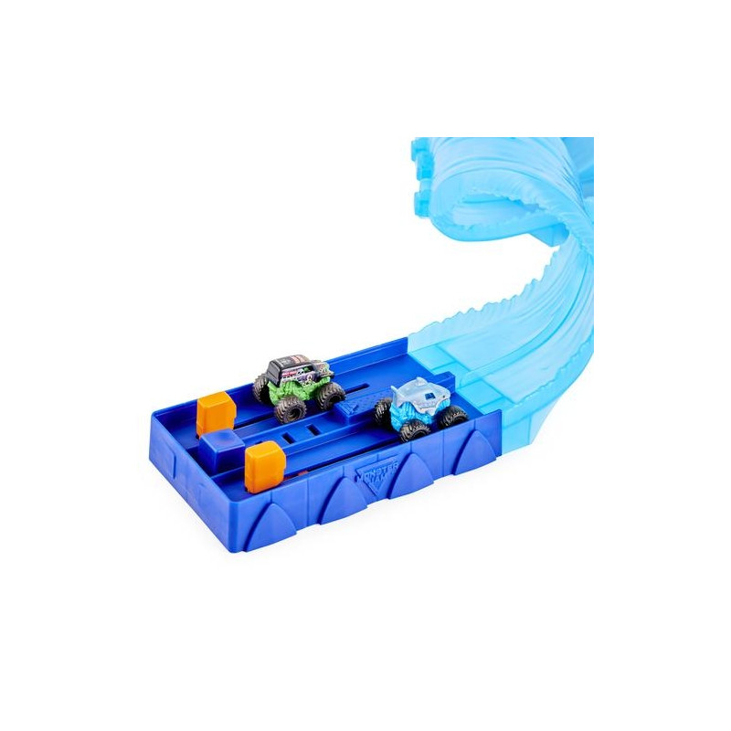 Spin Master Mini Megalodon Race and Chomp Playset with 2 Monster Jam ...