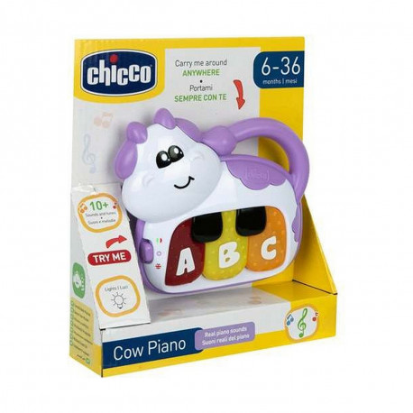 Interactive Piano for Babies Chicco Cow Lights with sound - Interactive ...
