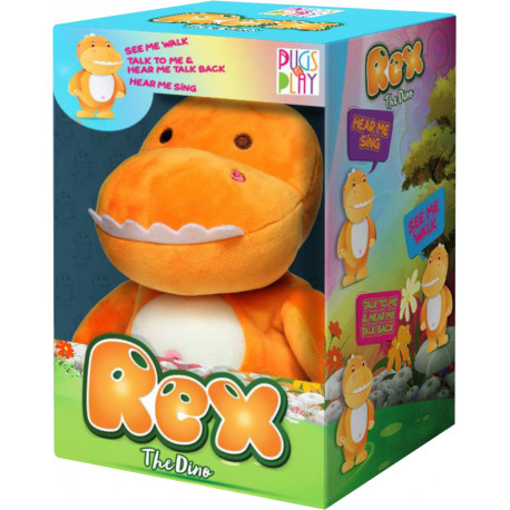 PUGS AT PLAY Kõndiv ja rääkiv dinosaurus Rex, 23 cm - Interaktiivsed ...