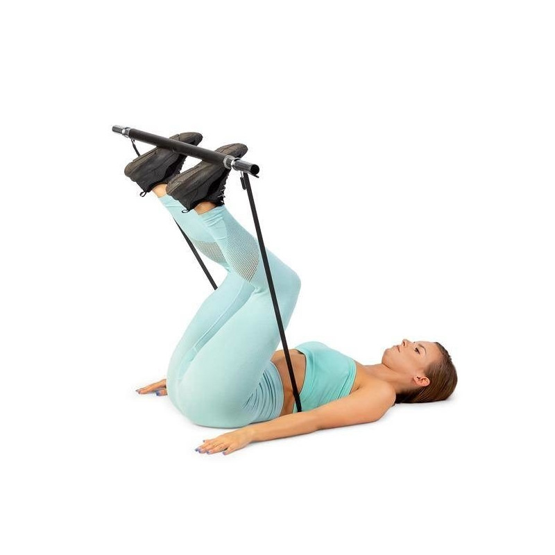 Exercise resistance rubber set + body pump bar HMS Set GBP01 - Weight ...