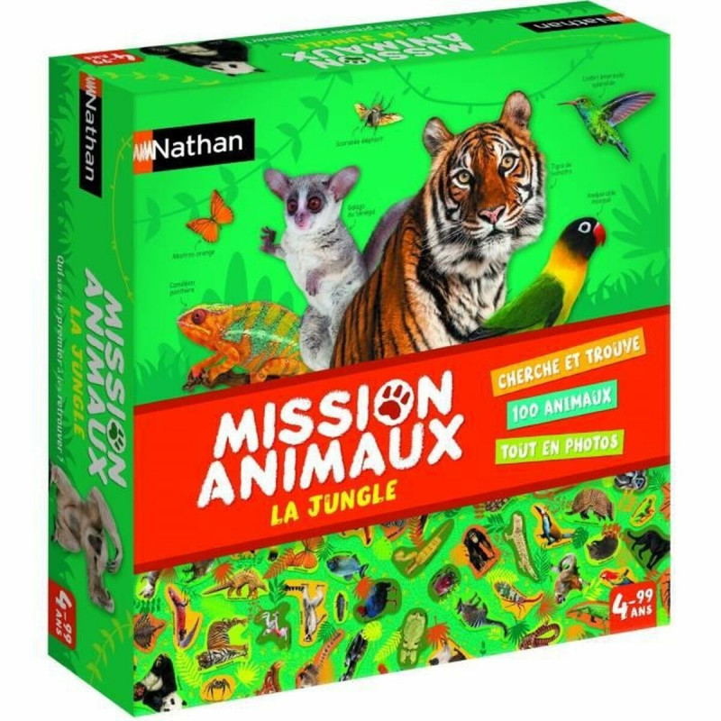 Hariv mäng kolm ühes Nathan Jungle Animals Mission (FR) - Lauamängud ...