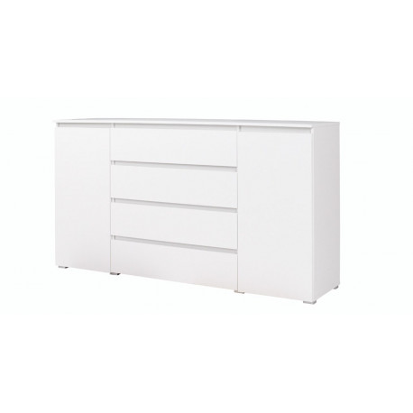 Cama sideboard 2D4DR COCO C6 H97x184x41 white mat - Kumodes - Photopoint.lv