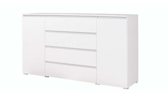 Cama sideboard 2D4DR COCO C6 H97x184x41 white mat - Kumodes - Photopoint.lv