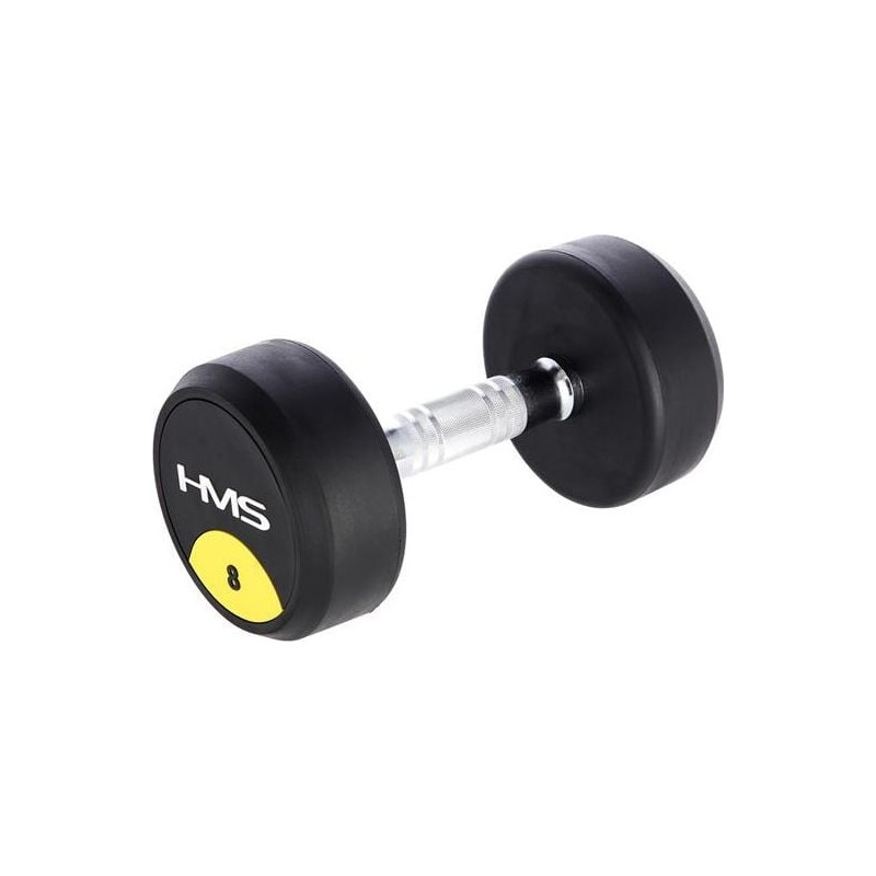 HMS hantel HG PRO gumowany 1 x 8 kg - Dumbbells & kettlebells - Photopoint