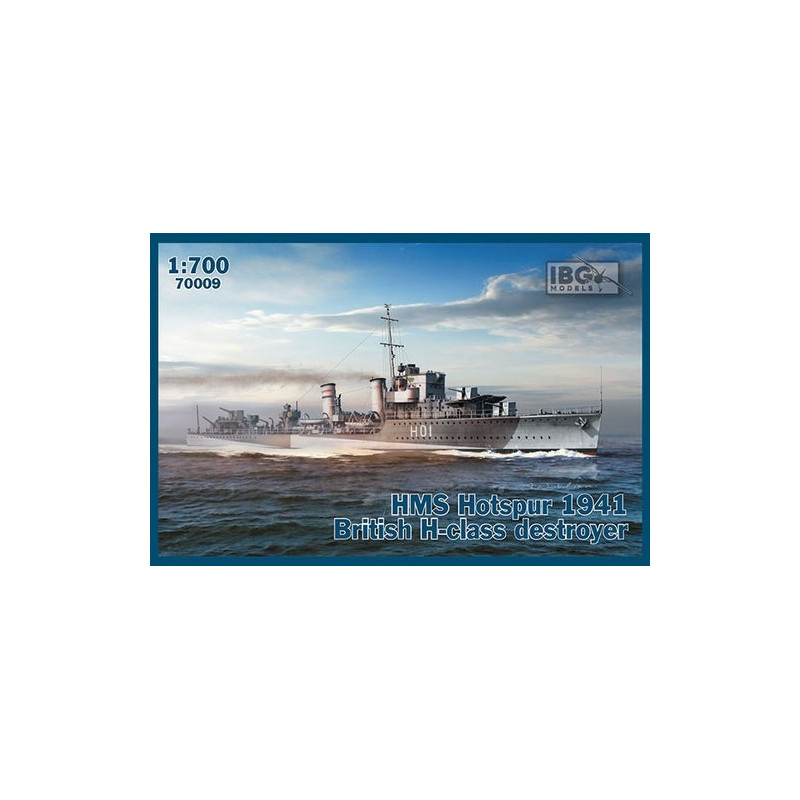 Plastic model ship HMS Hotspur 1941 British H-class destroyer - Model ...