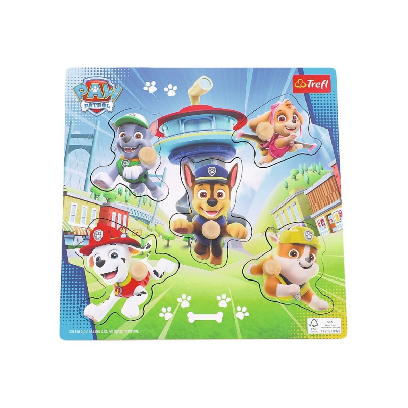 Wooden puzzle puzzle mini Paw Patrol - Baby puzzles - Photopoint