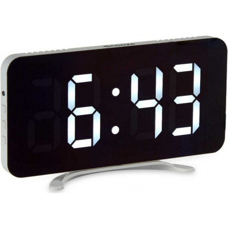 Digital clock, white - Alarm clocks & clock radios - Photopoint