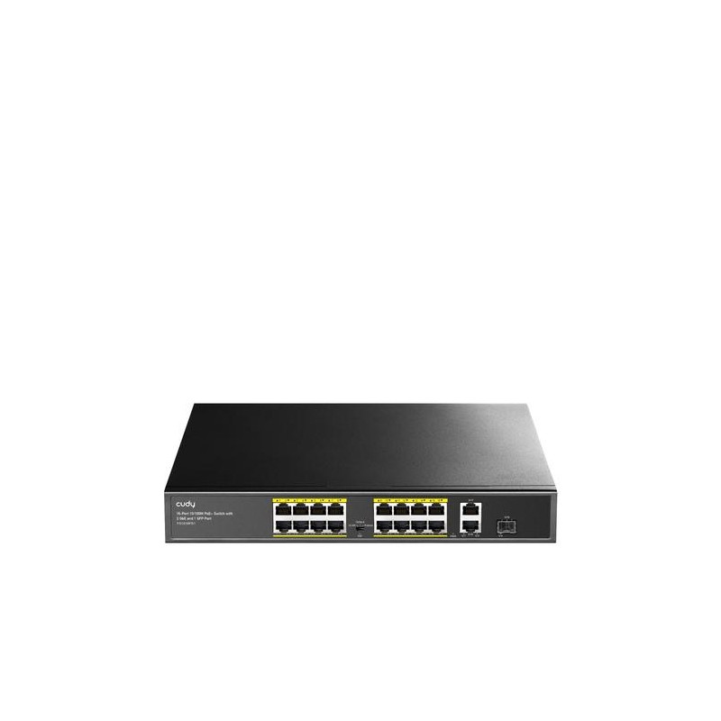 Cudy FS1018PS1 network switch Fast Ethernet (10/100) Power over ...