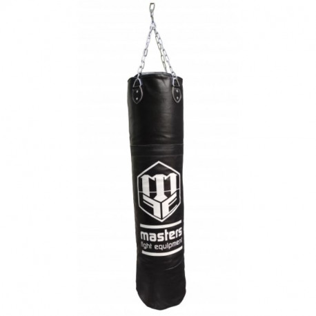 Leather boxing bag 150/35 cm empty WWS-MASTERS black - Võitlusspordi ...
