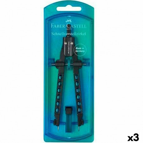 Compass Faber-Castell Blue 3 Units - Compasses - Photopoint