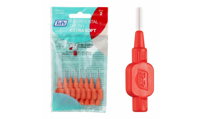 Interdental brushes Tepe Red Supersoft (8 Units) - Interdental brushes ...