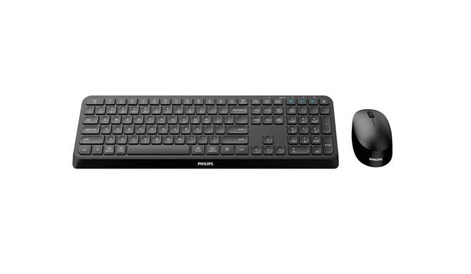 Philips 4000 series SPT6407B/00 keyboard Mouse included RF Wireless ...