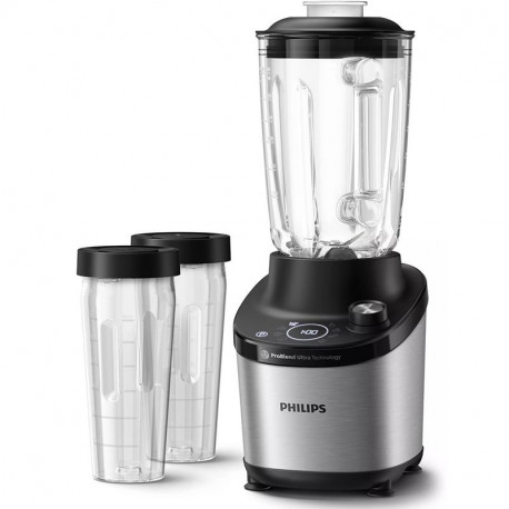 Blender Philips, klaaskann + 2 kaasaskantavat pudelit - Mikserid ...