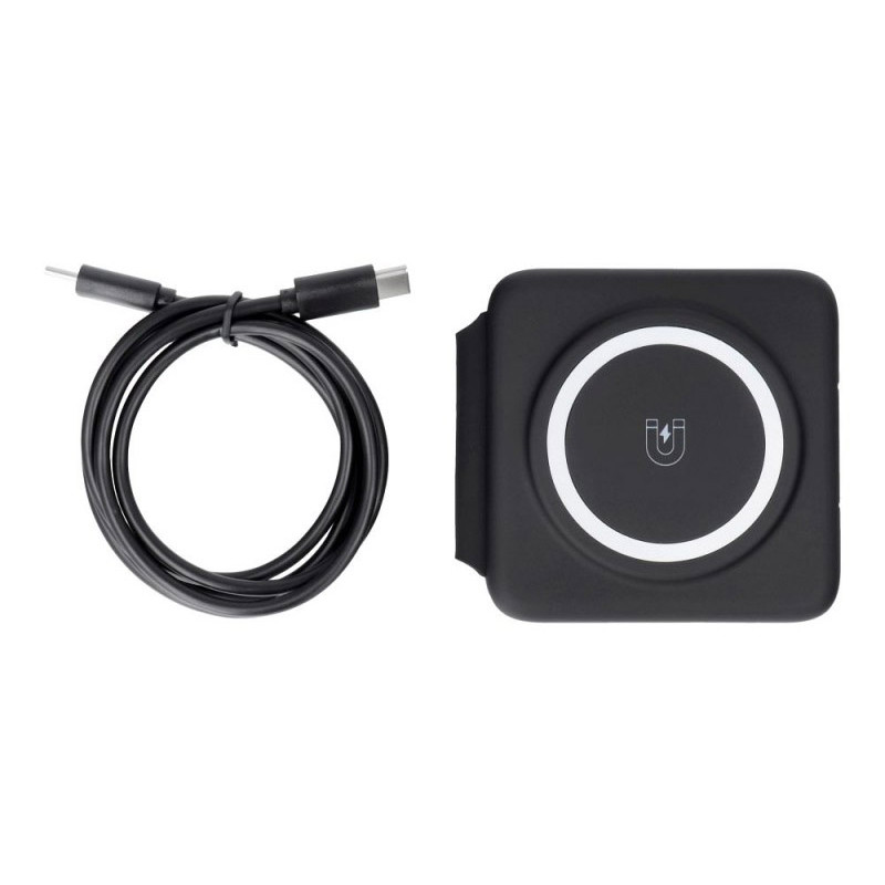 Wireless charger P14 Qi 3in1 MagSafe 15W, black - Wireless chargers ...