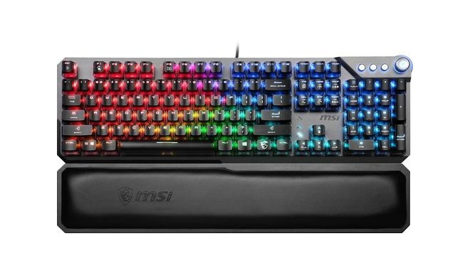 MSI VIGOR GK71 SONIC BLUE US keyboard USB QWERTY US International Black ...