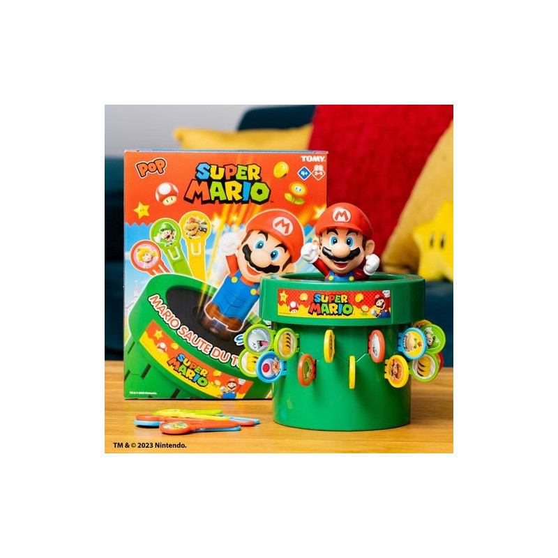 Tomy Pop Up Mario Board game Fine motor skill (dexterity) - Board games ...