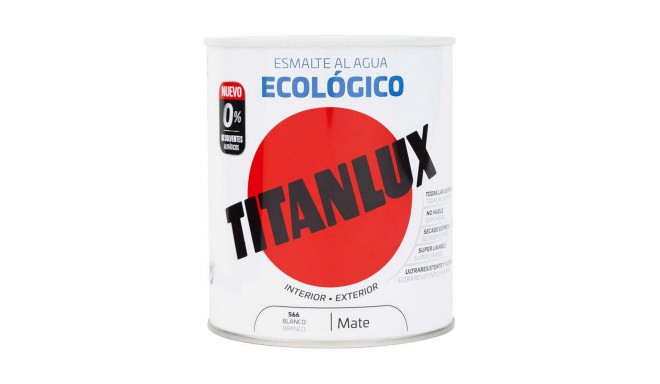 Akrüülemail TITANLUX 02t056614 Ökoloogiline 250 ml Valge Matt - Värvid ...
