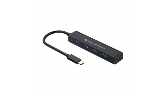 USB Hub Conceptronic Black - USB hubs - Photopoint