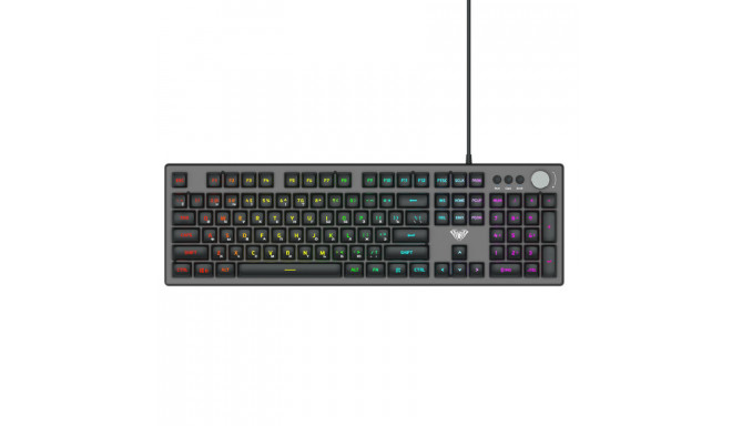 Aula F2028 RGB backlight Membrane Key Gaming - Klaviatuurid - Photopoint