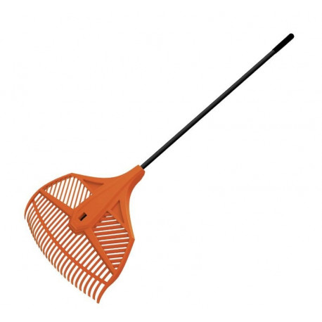 26-Tine flexible poly leaf rake with steel handle 142cm Truper® - Rakes ...