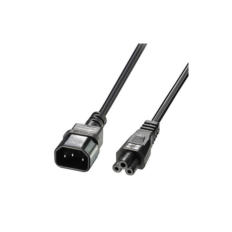 Lindy 2m IEC C14 to IEC C5 Mains Cable - Kaablid - Photopoint