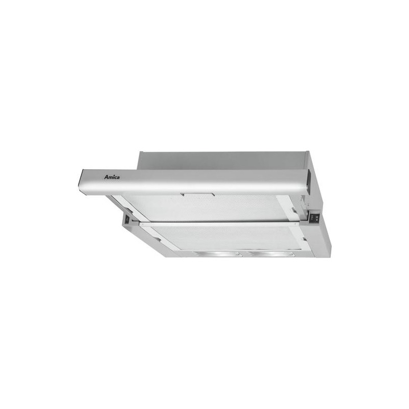 Amica OTS6234I cooker hood Semi built-in (pull out) Stainless steel 260 ...