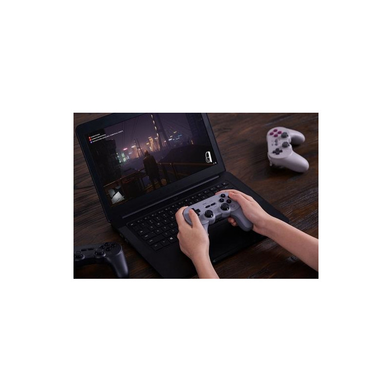 8Bitdo Pro2 Grey Bluetooth/USB Gamepad Analogue / Digital Nintendo ...