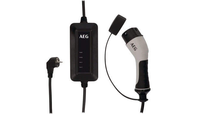 AEG Type 2 E-Charger 7m with control box, wallbox (grey) - Elektriauto ...