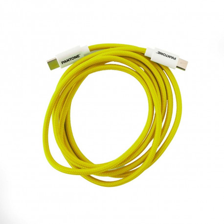 Cable Micro USB Pantone 1,5 m Yellow - Cables - Photopoint