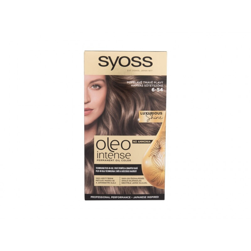Syoss Oleo Intense Permanent Oil Color (50ml) (6-54 Ash Dark Brown ...