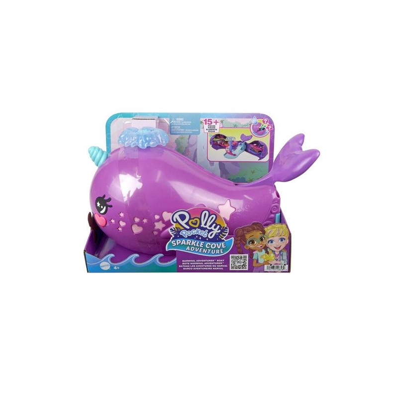 Polly Pocket Sparkle Cove Adventure Narwhal Adventurer Boat ...