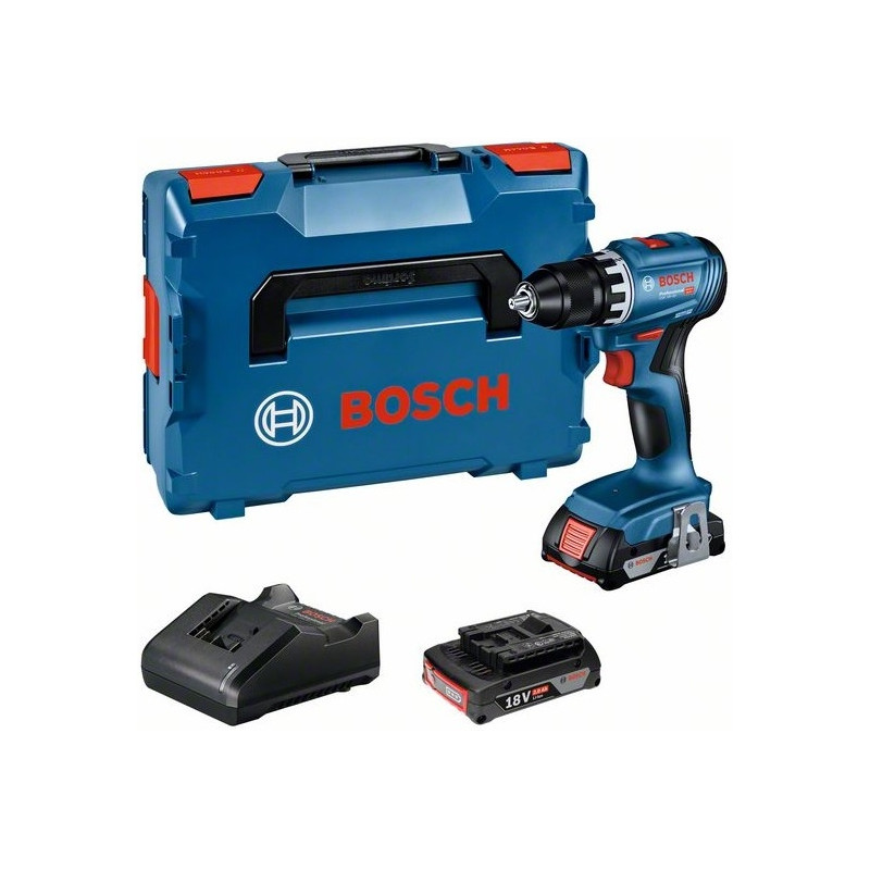 Akutrell Bosch GSR 18V-45, (2x2.0Ah), 0-500 / 0-1.900 min.-1 ...