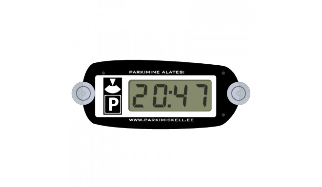 Parkimiskell, digitaalne, juhtmevaba, must, iminappadega klaasile ...