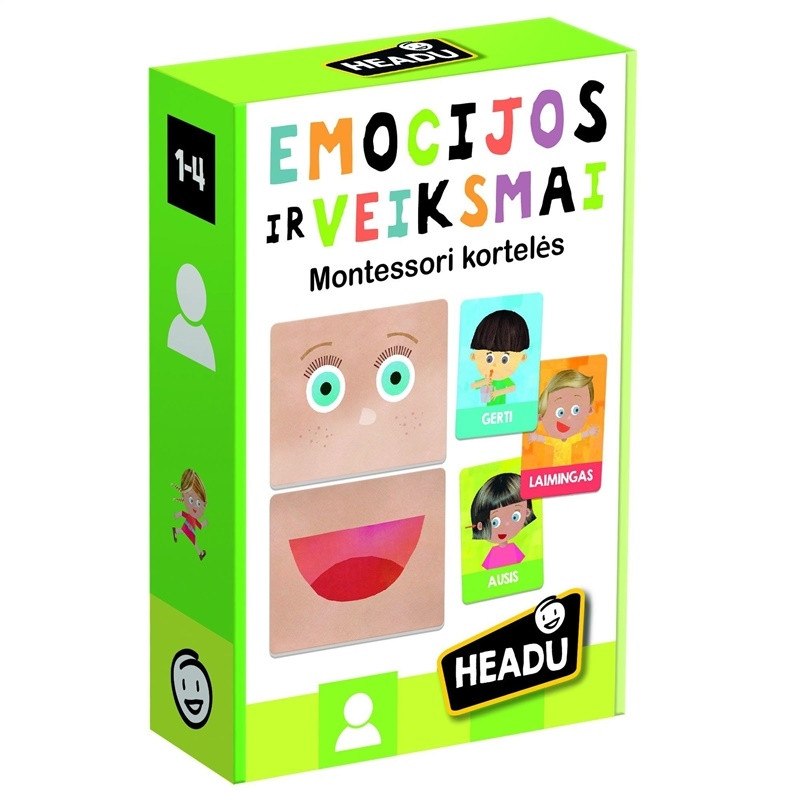 FLASHCARDS MONTESSORI EMOTIONS LT52941 - Kaardimängud - Photopoint