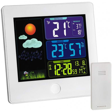 TFA radio weather station with color display SUN (white) - Digitaalsed ...