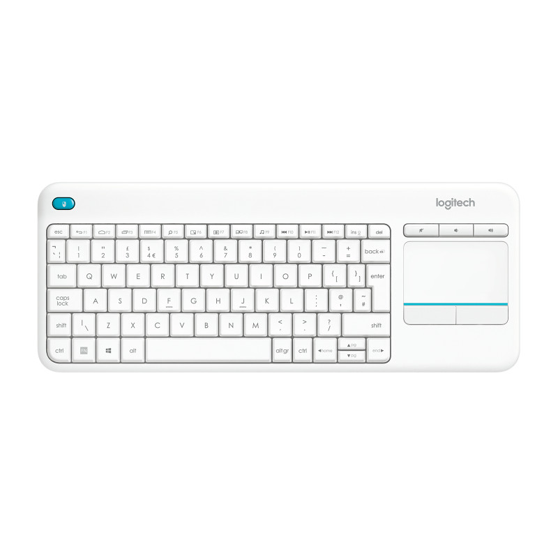 Logitech K400 plus/Bezdrátová USB/CZ-SK layout/Bílá - Klaviatuurid ...