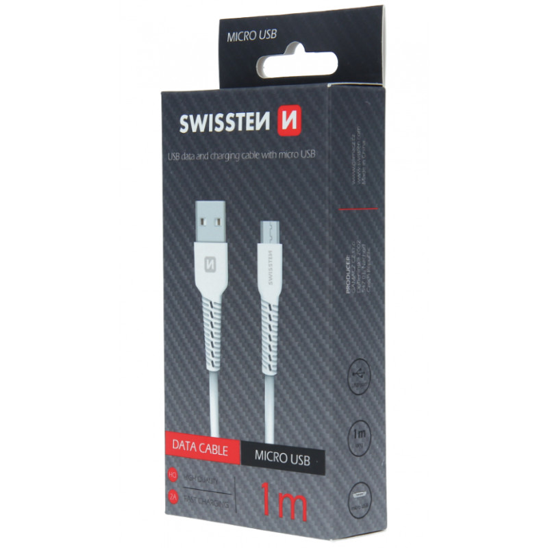 Swissten Basic Fast Charge 3A Micro USB Data and Charging Cable 1m ...