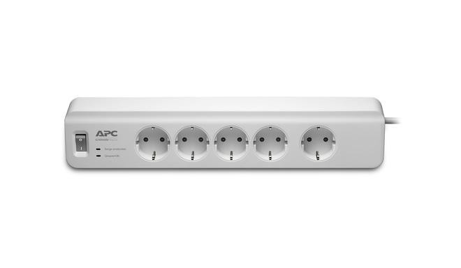 APC PM5-GR surge protector White 5 AC outlet(s) 230 V 1.83 m - Surge ...