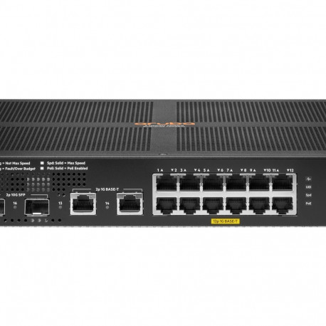 "12+4P HP Enterprise Aruba 6100 12G + 2G/2SFP+ POE+ (139W) 2G/2SFP ...