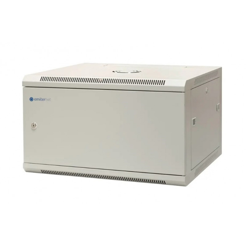 EMITERNET Single-wall hanging cabinet 19'' 6U, full sheet metal doors ...