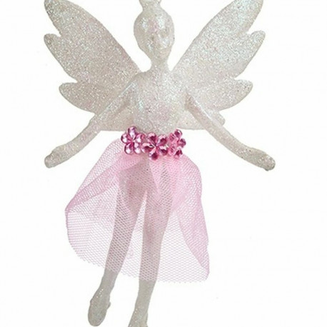 Jõuluehe Haldjas Valge Plastmass Läige 8 x 12 x 5 cm (24 Ühikut ...