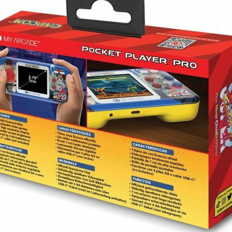 Portable Game Console My Arcade Pocket Player PRO - Super Street ...