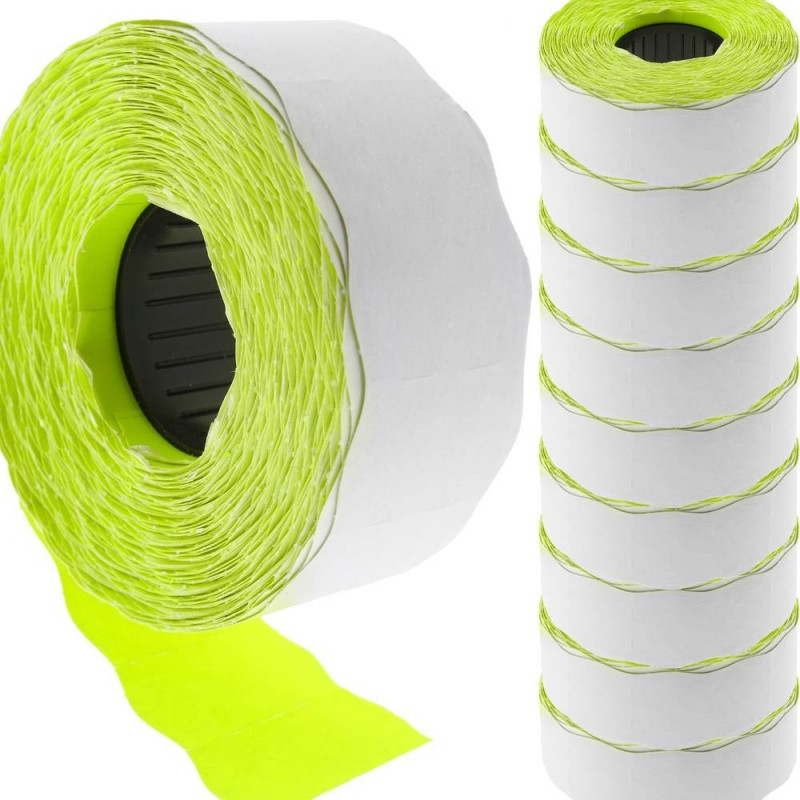 Sticker label for price gun 26x12mm yellow 1500 pcs in a roll - Tagging ...