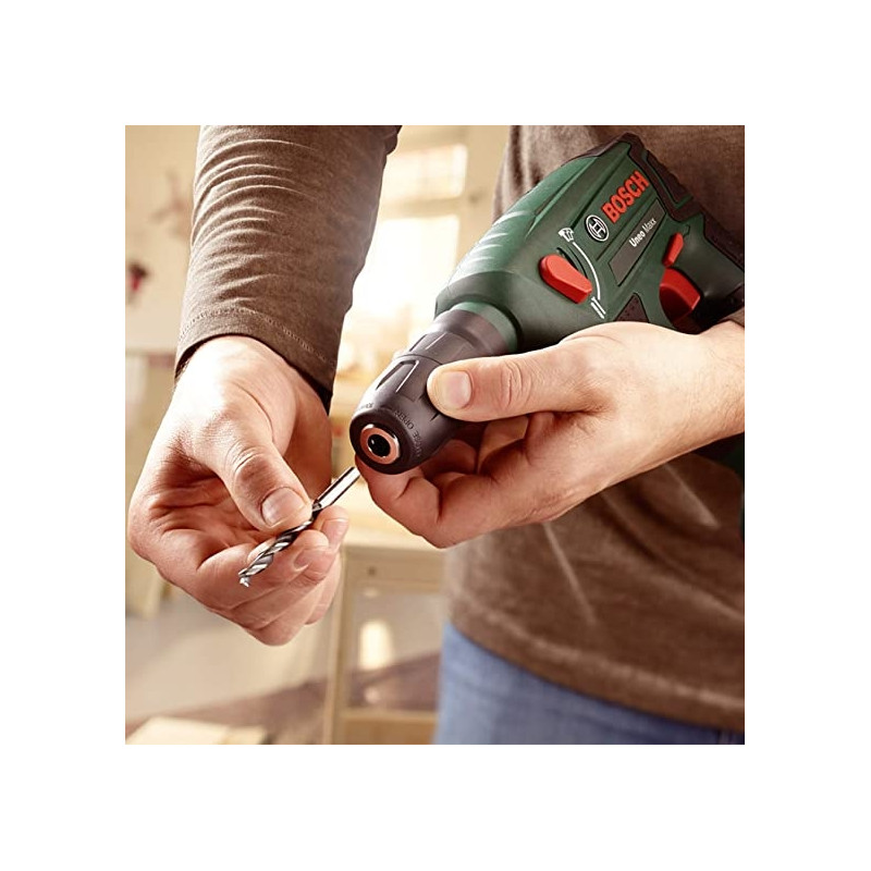 Bosch Cordless Hammer Drill Uneo Maxx, 18V (green/black, Li-Ion battery ...