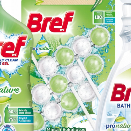 Toilet freshener BREF Pro Nature, Grapefruit 2x50g - Toilet cleaners ...