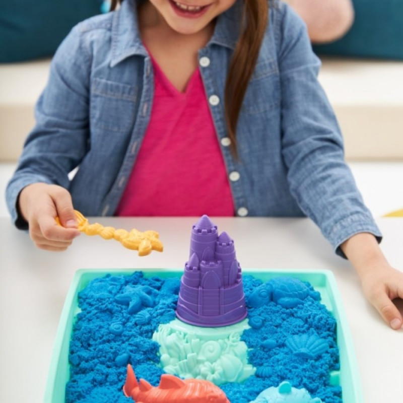Kinetic Sand Sandbox set Blue - Voolimine - Photopoint