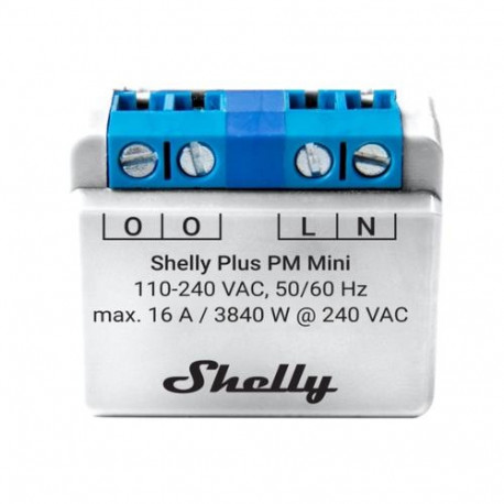 Shelly PLUS PM Mini electrical relay White - Home automation modules ...