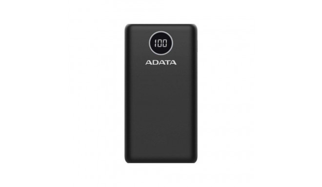 ADATA POWER BANK USB 20000MAH BLACK/AP20000QCD-DGT-CBK - Power banks - Photopoint